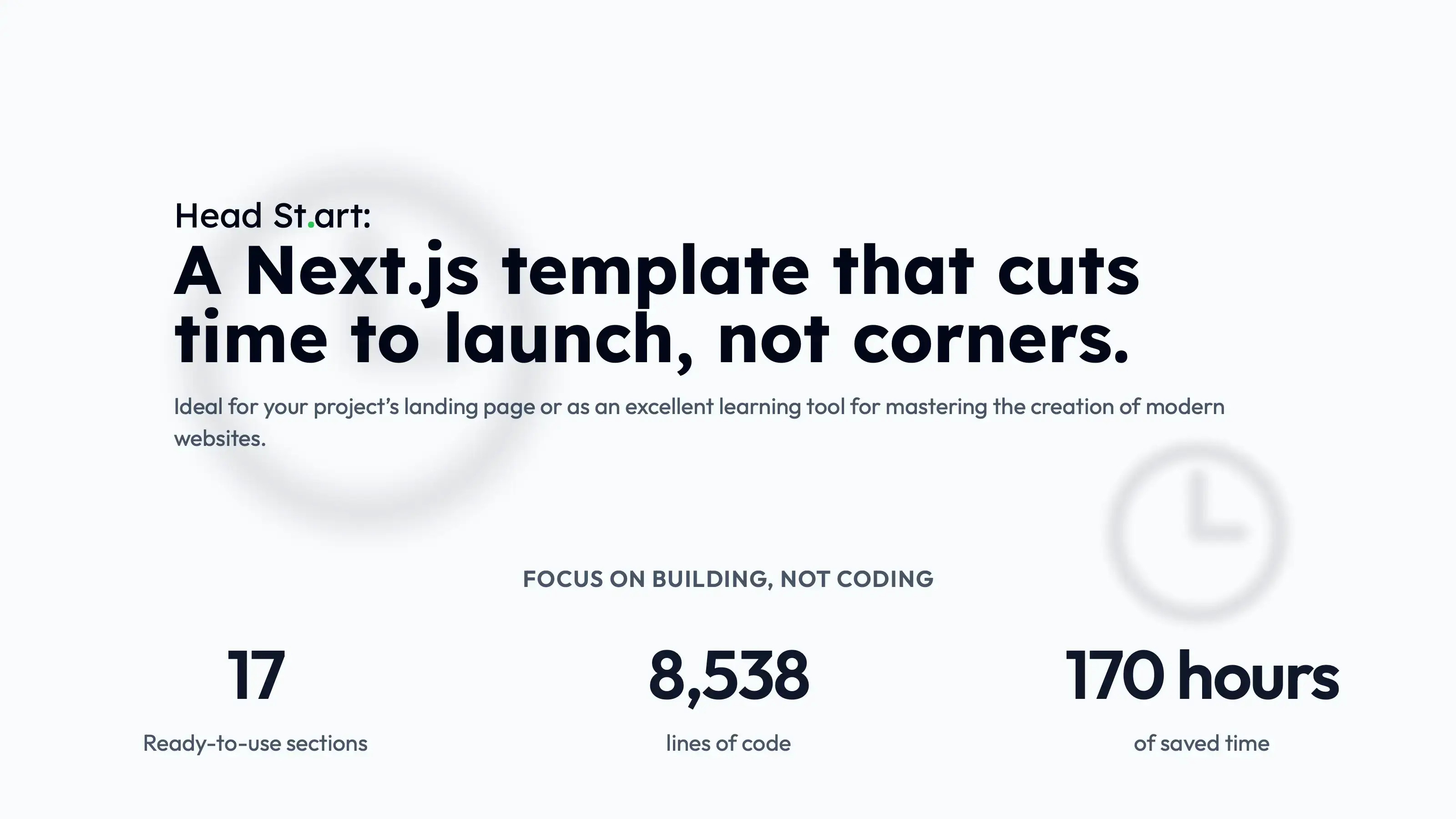 Head Start — A modern Next.js template
